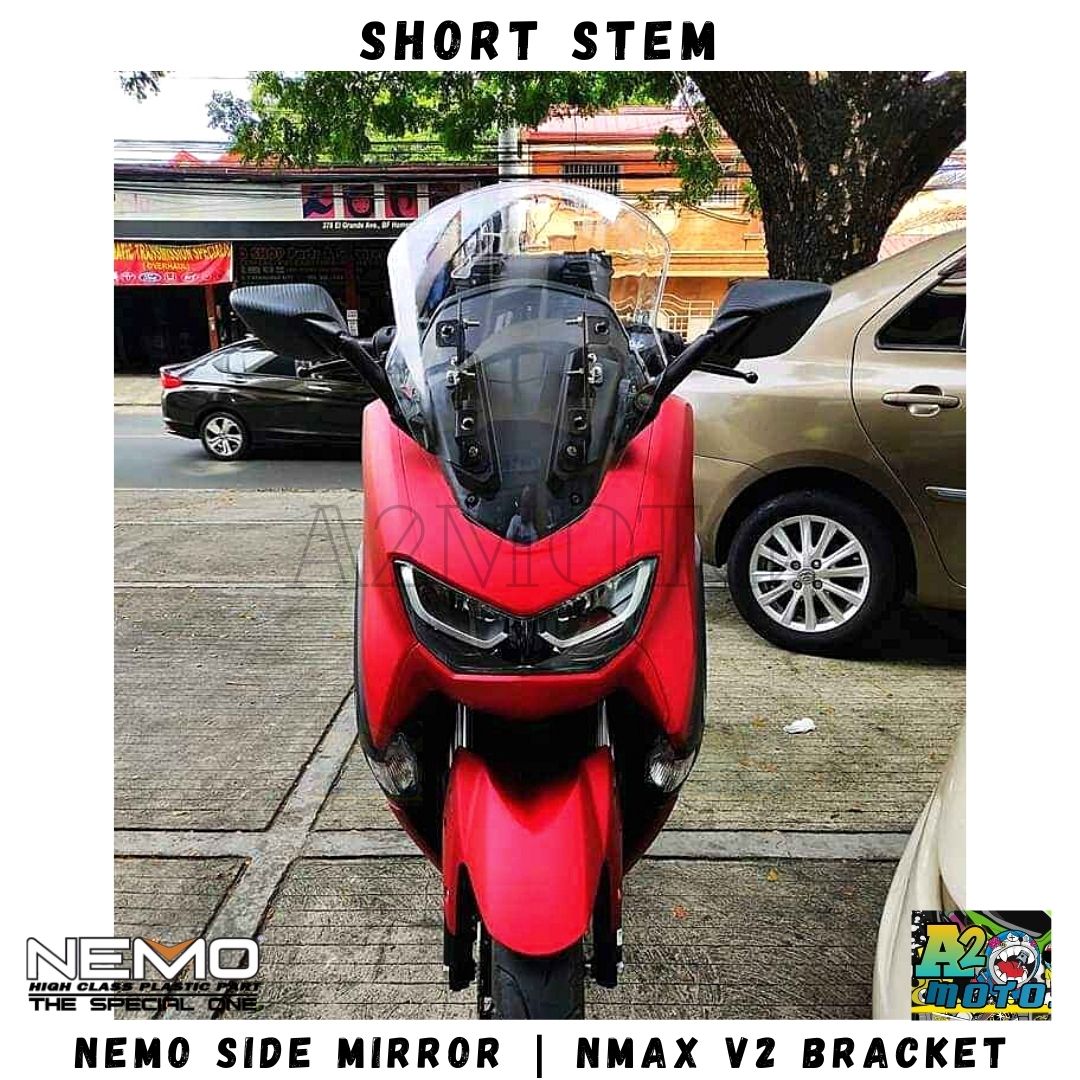 Nmax Side Mirror V1 V2 NEMO / RZ Racing / SEC / Muatrru + Windshield ...