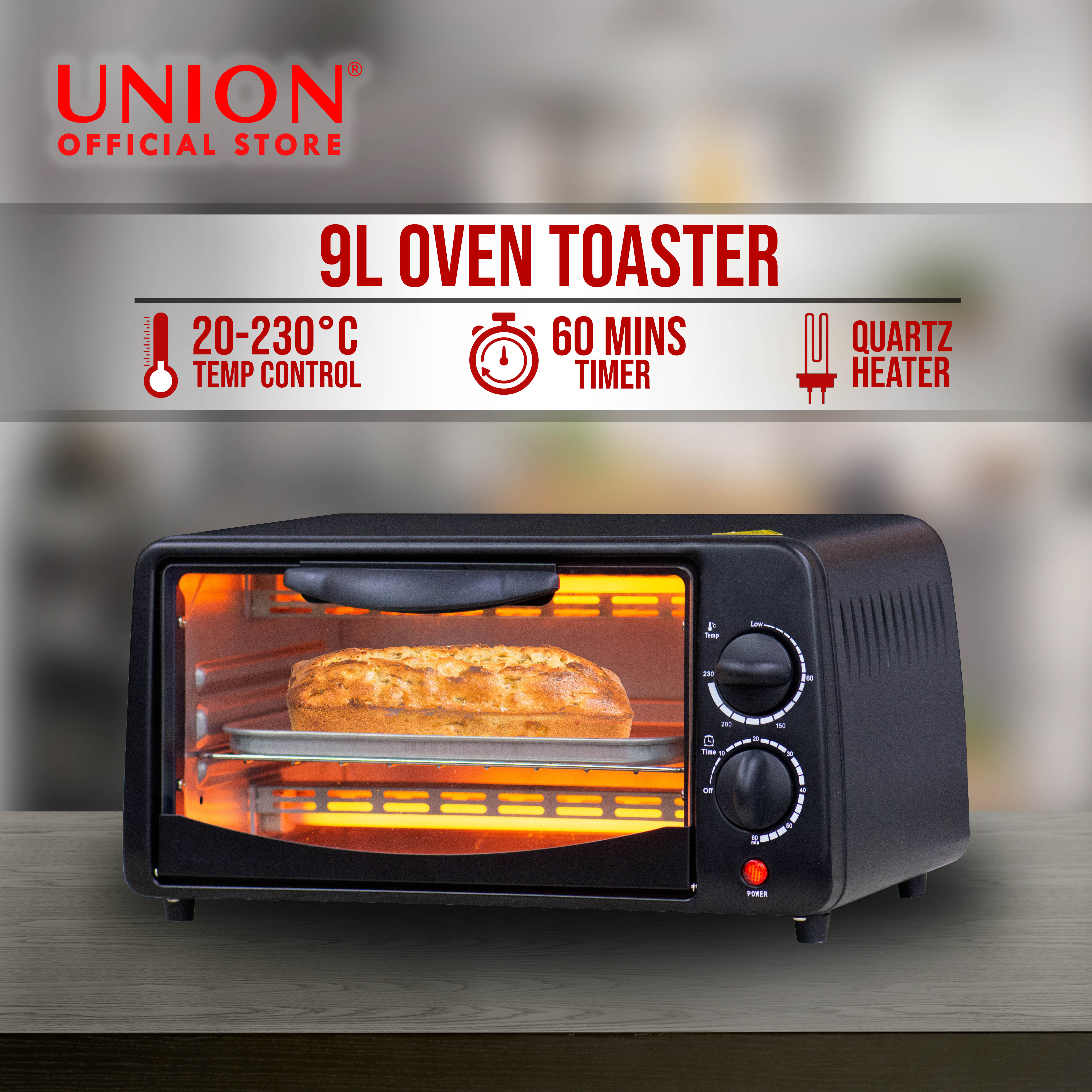 Union UGOT-163 9L Oven Toaster with Temperature Control | Lazada PH
