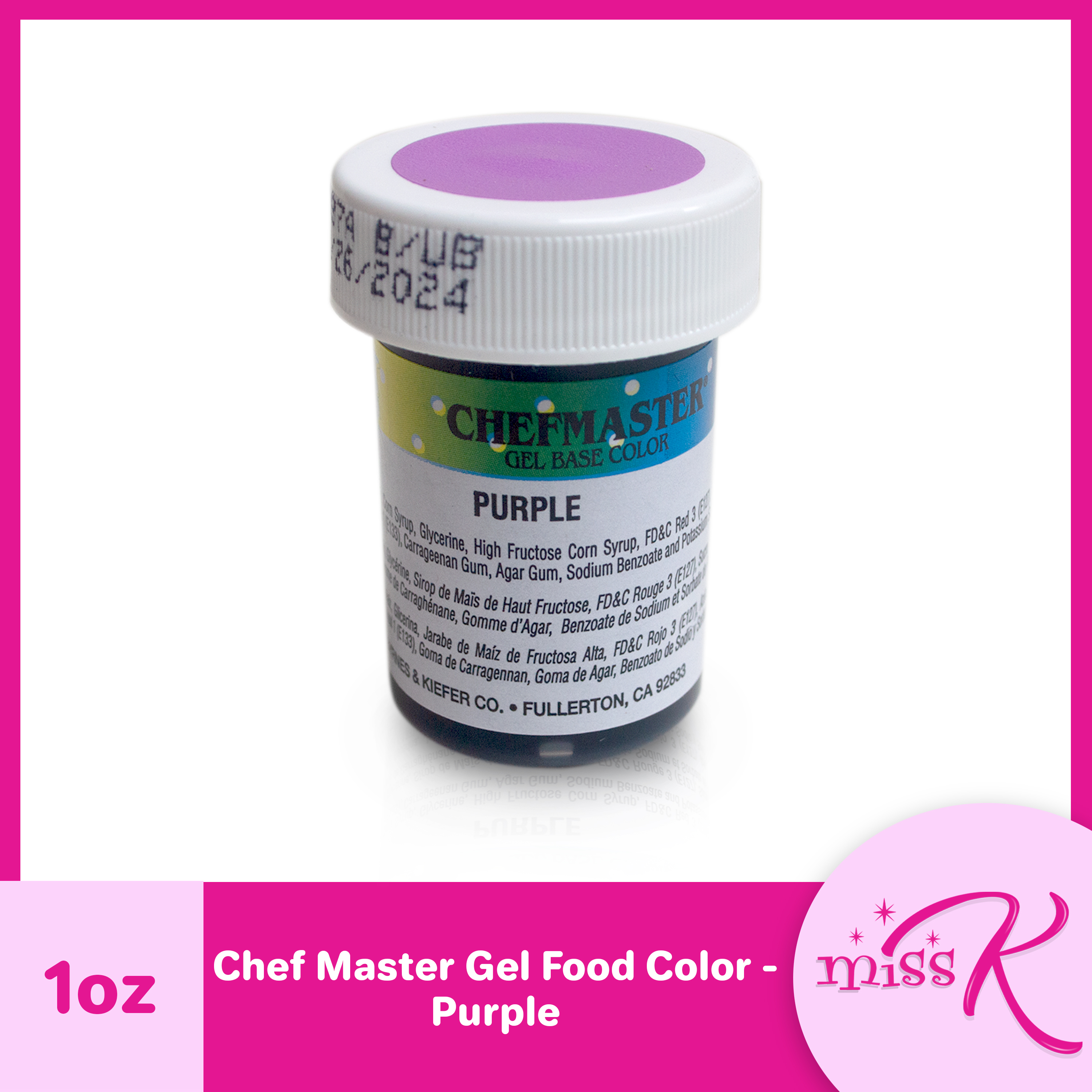 Chefmaster Gel Food Color | Purple | 1oz | Lazada PH