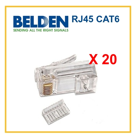 Belden rj45 CAT6 connector straight plug with guide 20pcs | Lazada PH