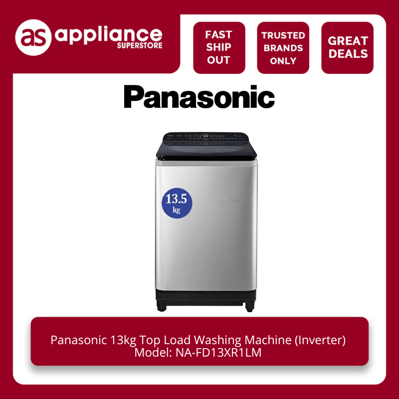 Panasonic 13.0kg Top Load Washing Machine (Inverter) NA-FD13XR1LM ...