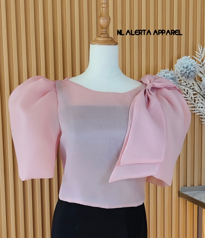 LADIES TOP BARONG MODERN FILIPINIANA PIA CROP TOP | Lazada PH