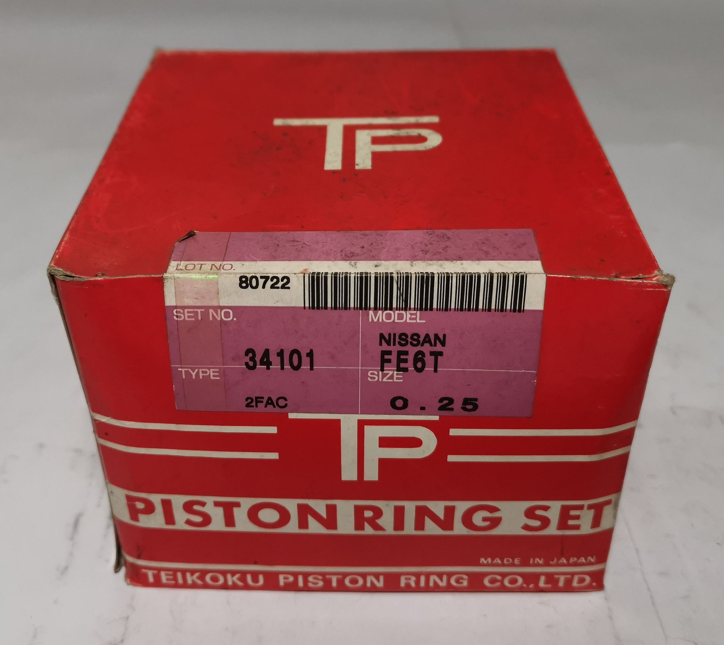 TP Piston Ring For HINO FE6T (34101) (OVERSIZE = 0.25) | Lazada PH