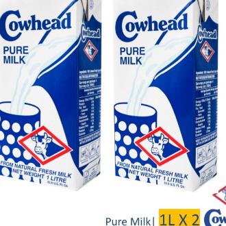 Cowhead Fresh Pure Milk 1L (Pack of 2) [Cowhead - Fresh Milk - UHT ...