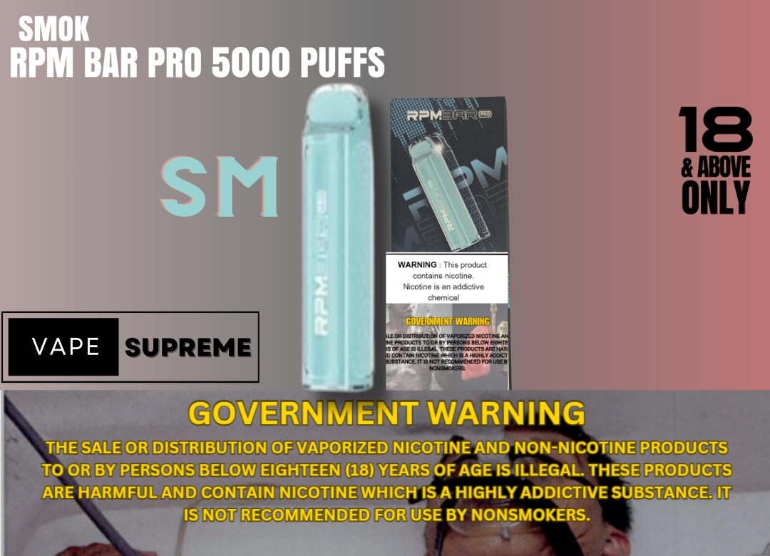 SMOK RPM BAR PRO 5000 PUFFS DISPOSABLE POD | Lazada PH