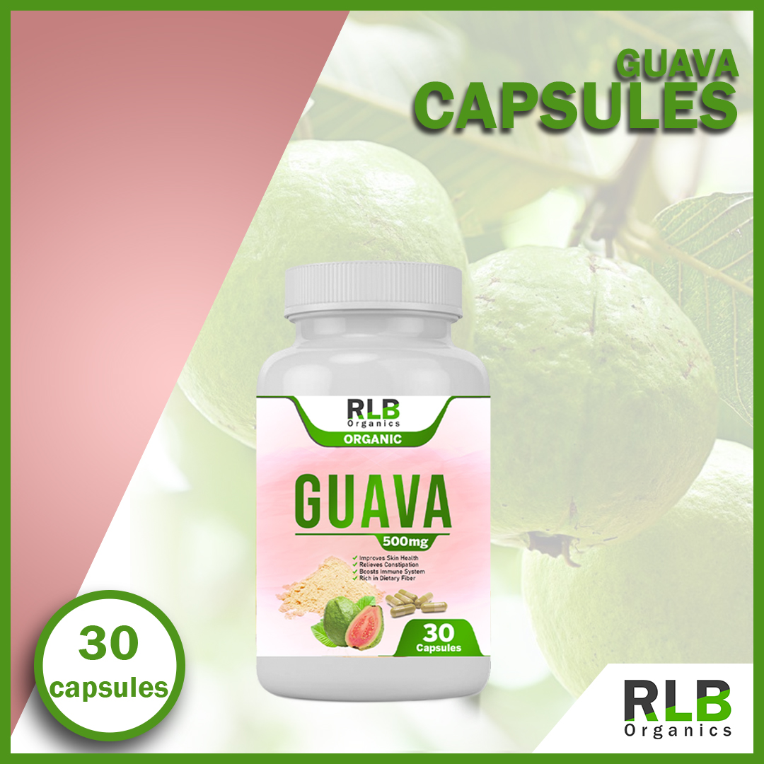 Pure Organic Natural Guava Leaf Capsules (30, 60, 100 Capsules) - Guava ...