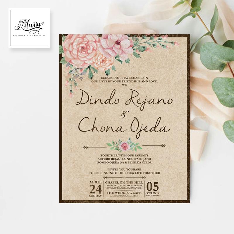 Philippines Wedding Invitation Card 10 Popular Types Of Wedding