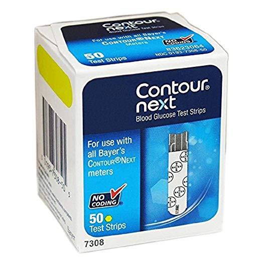 EXPIRY 10/2022 Contour-Next Blood Glucose Test Strips, 50 Test Strips ...