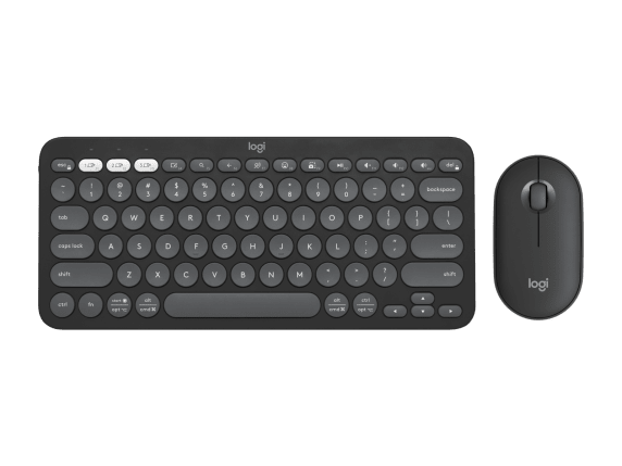 Logitech Keyboard Pebble M350s Mouse Set Multi-Device Bluetooth ...