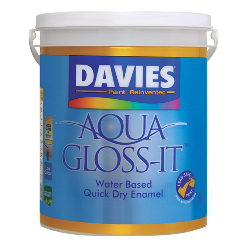 Davies Liter/Gallon Aqua Gloss-It Black Water based Quick Drying Enamel | Lazada PH