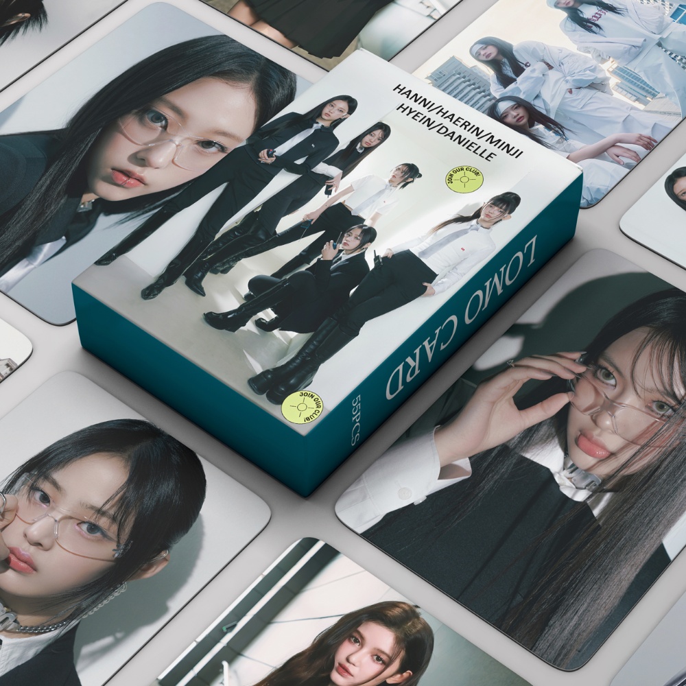 55pcs/box New-Jeans Photocards ATTENTION Album Lomo Card Bunnies Club ...