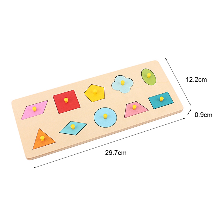 Baby Toy Montessori Shapes Insets Set10 with Tracing Tray Shape ...