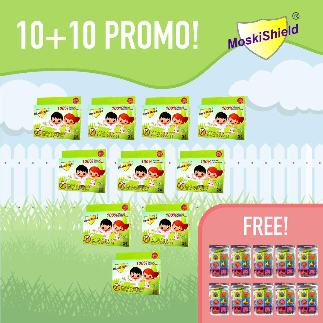 PROMO MoskiShield Mosquito Repellent Patches Buy 10 Get 10 Anti Dengue ...
