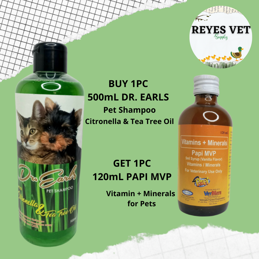 [VET SUPPORT] BUY 500mL DR. EARL PET SHAMPOO GET 120mL PAPI MVP PET ...
