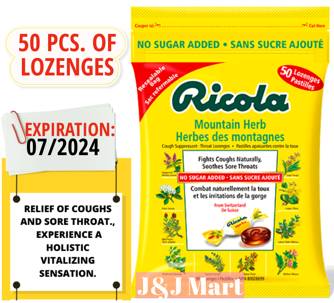 Ricola Mountain Herb 50 Lozenges | Lazada PH