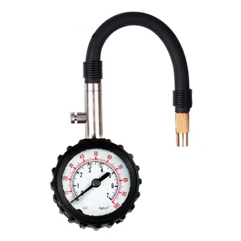 100Psi Car Tyre Air Pressure Tester High-precision Long Tube Tire Gauge ...