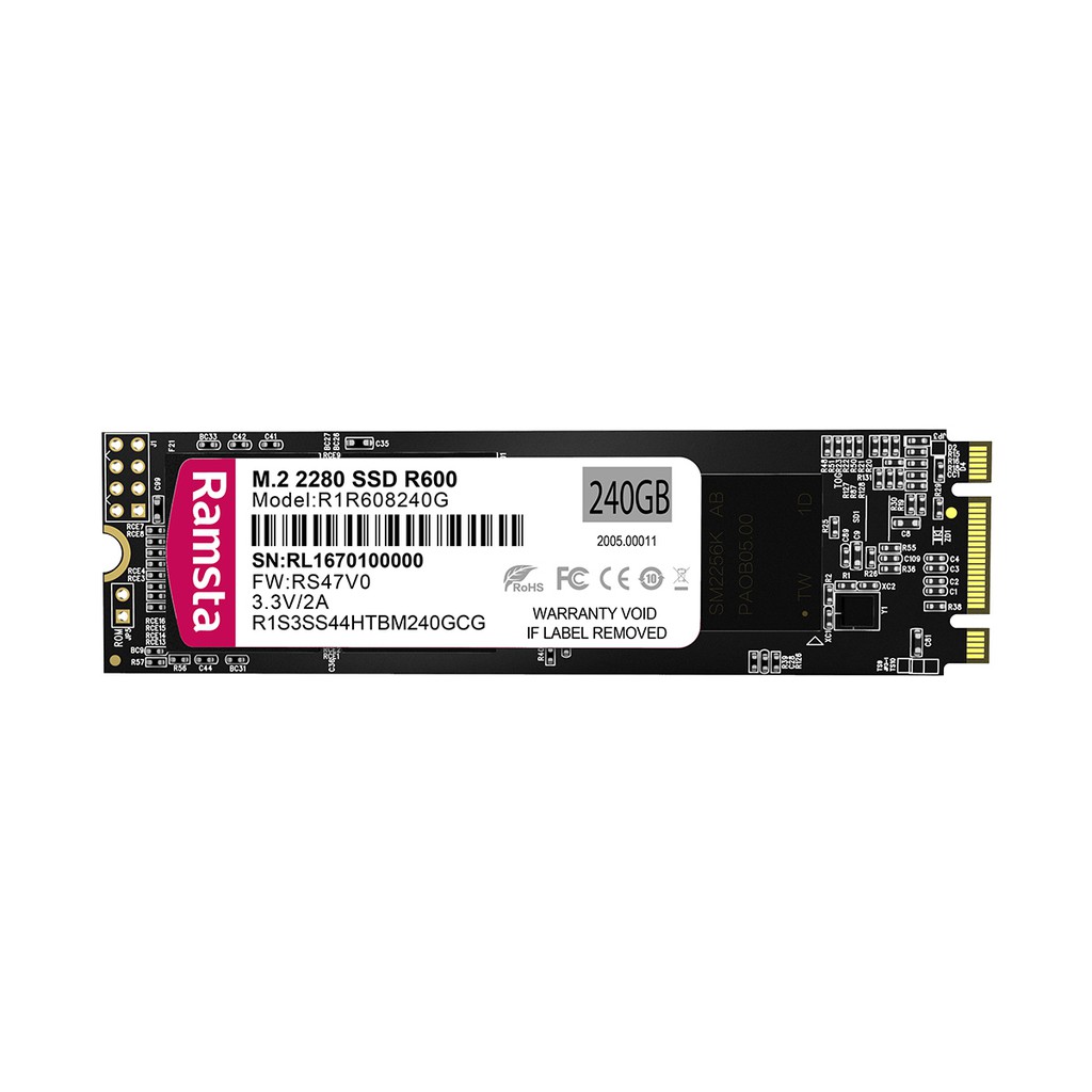 RAMSTA R600 M.2 2280 SATA 3 Solid State Drive (SSD 128GB | 256GB ...