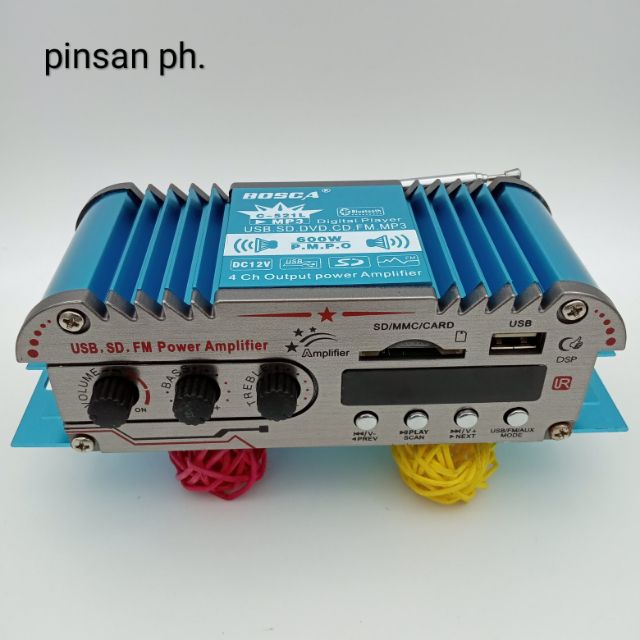 BOSCA C-521L BLUETOOTH 600W DC12V 4ch output power amplifier | Lazada PH
