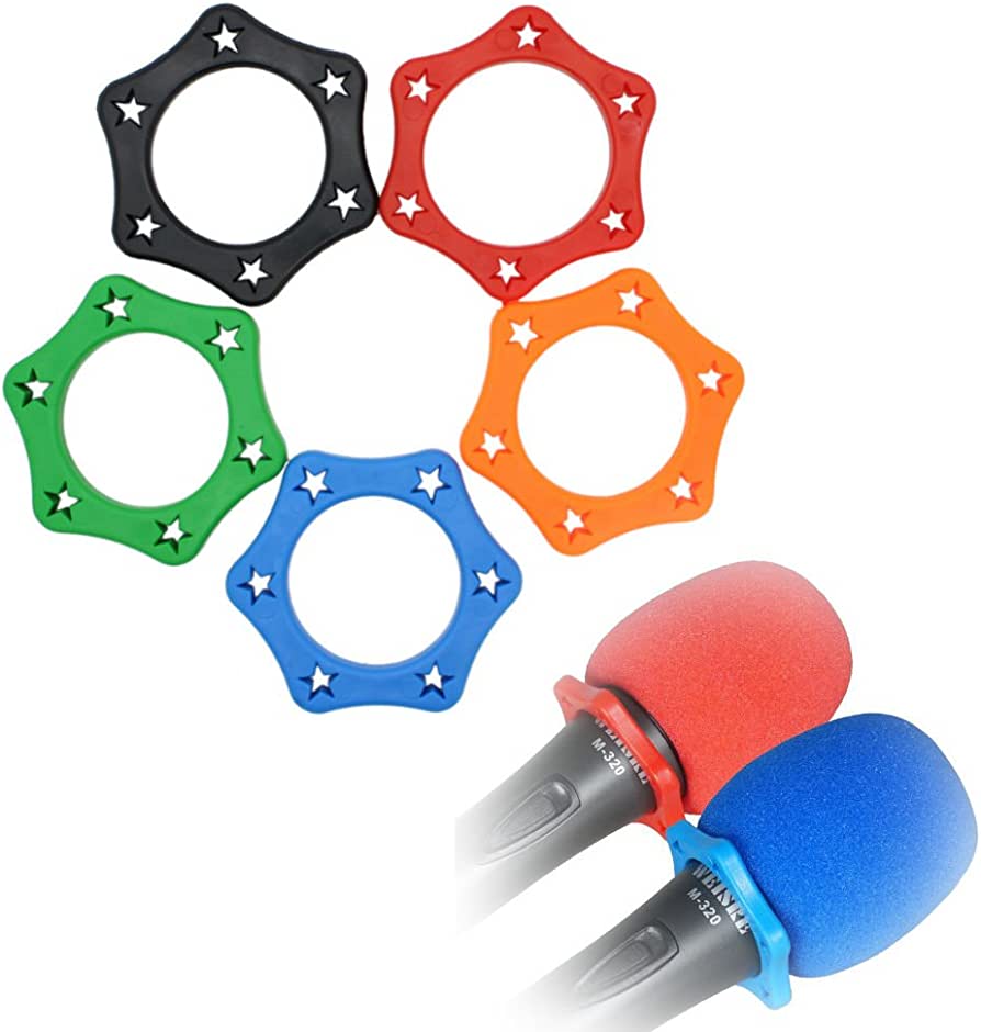 Rubber Wireless Handheld Microphone Anti-rolling Protection Ring ...