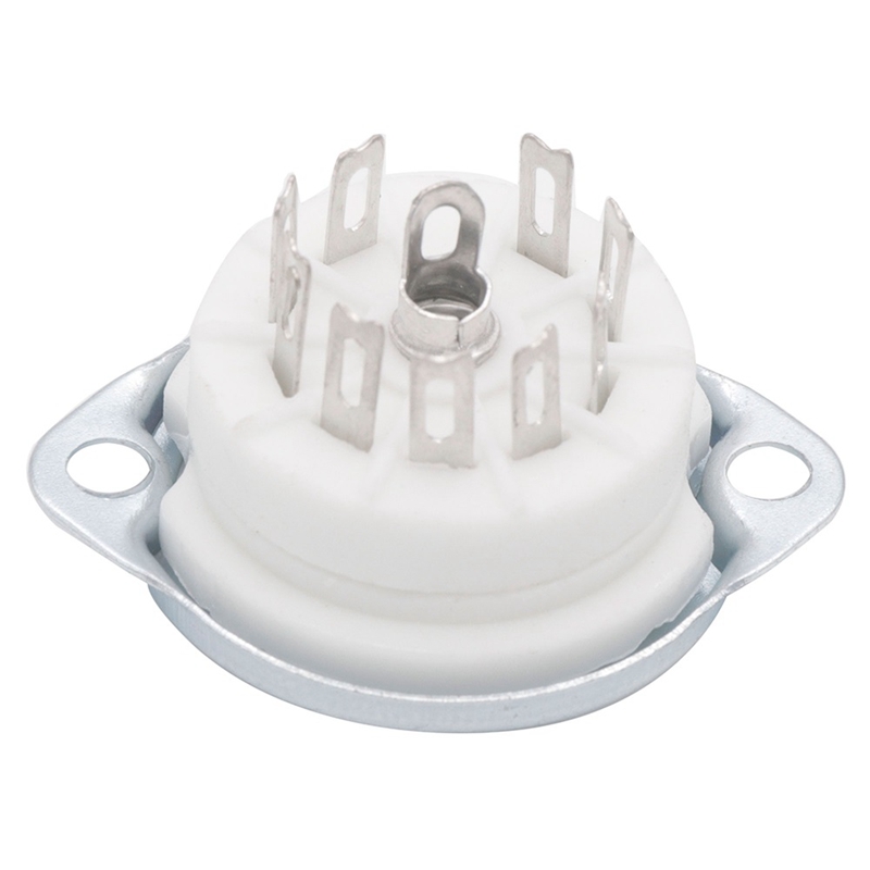 10PCS GZC9-F B9A New 9Pin Plated Tube Sockets Ceramic Base Suitable for ...