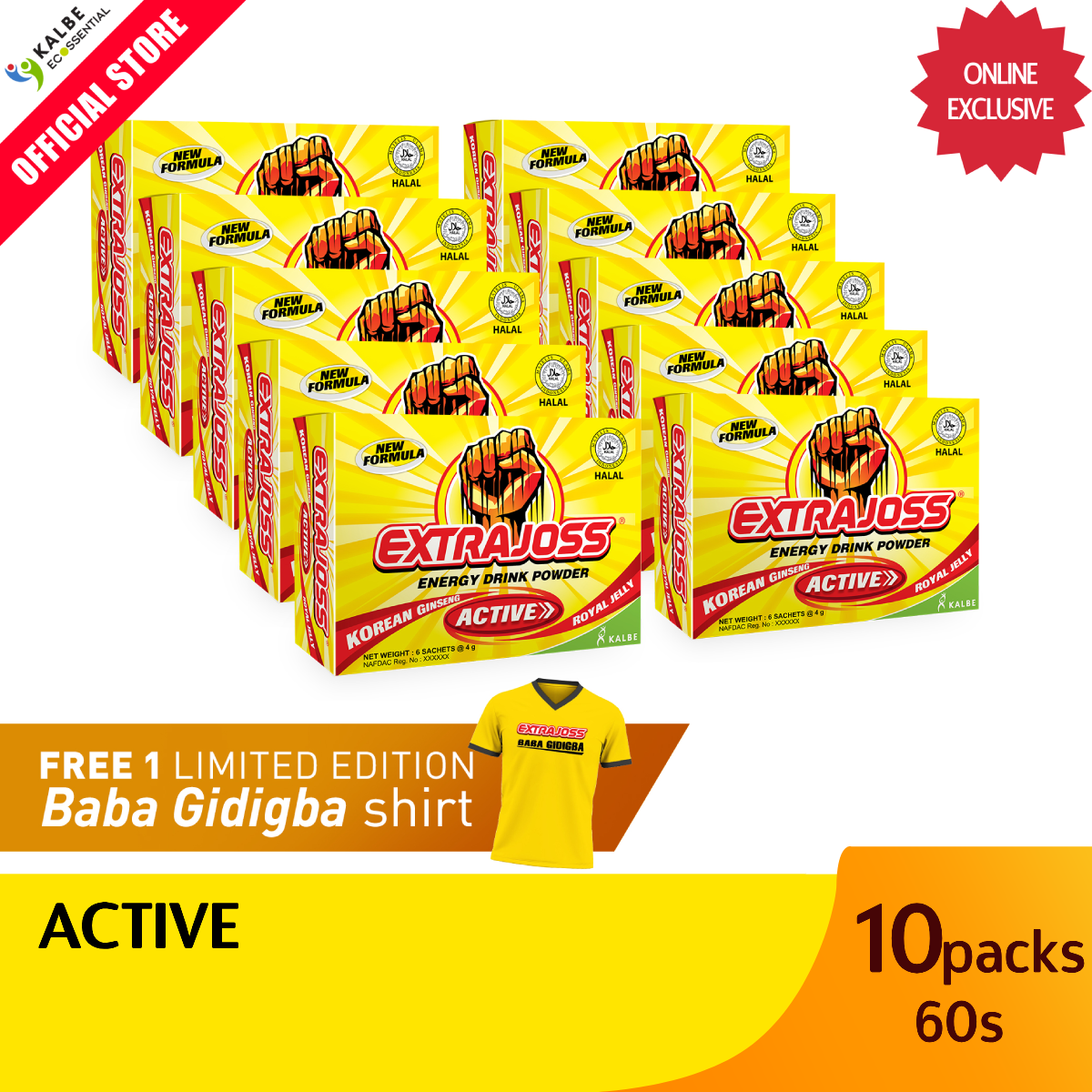 Extra Joss Energy Drink 10 Packs (60 Sachets) | Lazada PH