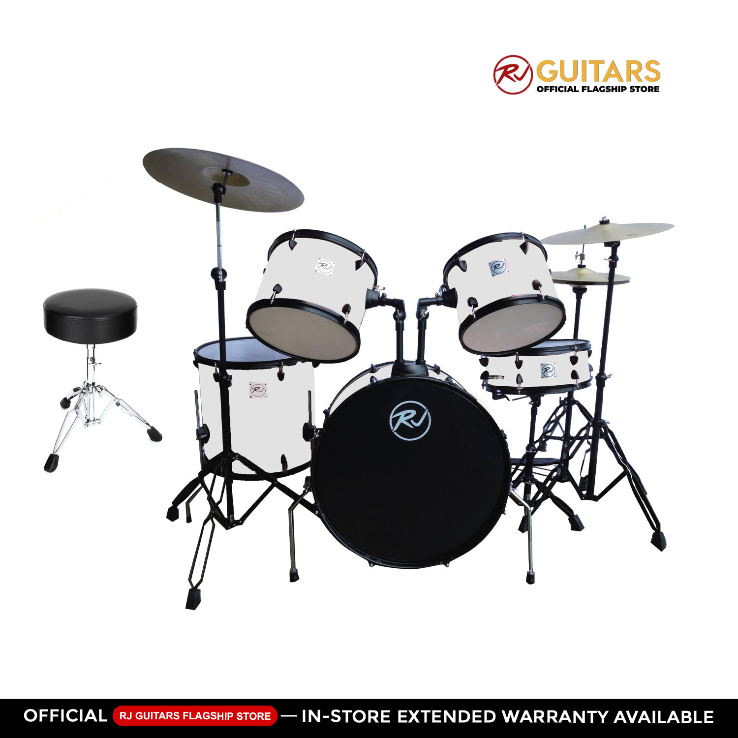 RJ Drum set with Cymbal & Throne | Lazada PH