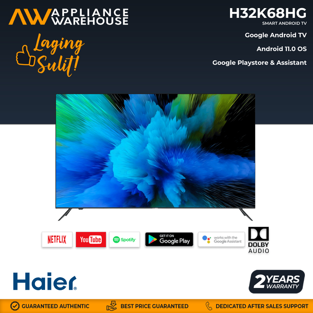Haier H32K68HG 32 Inch Smart Android TV (Netflix & Youtube One Touch ...