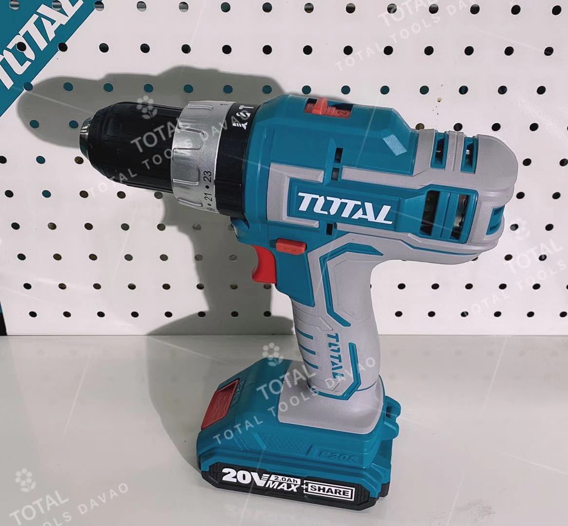 TOTAL LITHIUM-ION IMPACT DRILL 20V (13mm chuck) TIDLI20031 Industrial ...