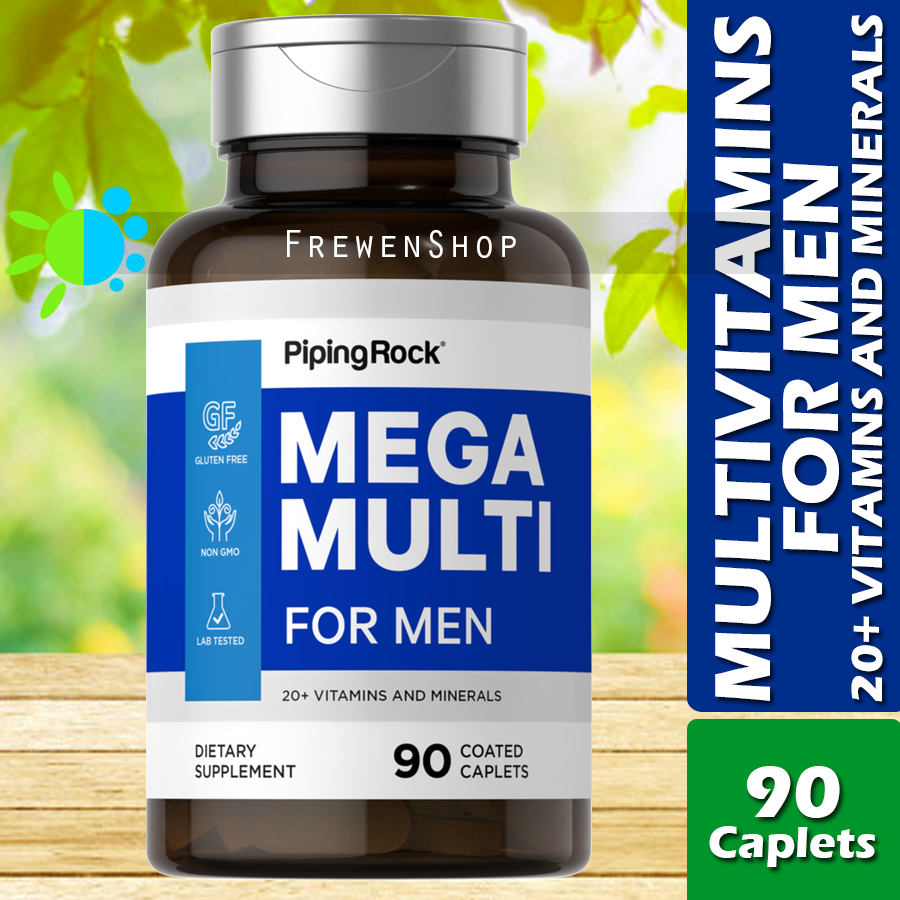 MEGA MULTI VITAMINS FOR MEN 90 Caplets Male Multivitamins Supplement ...