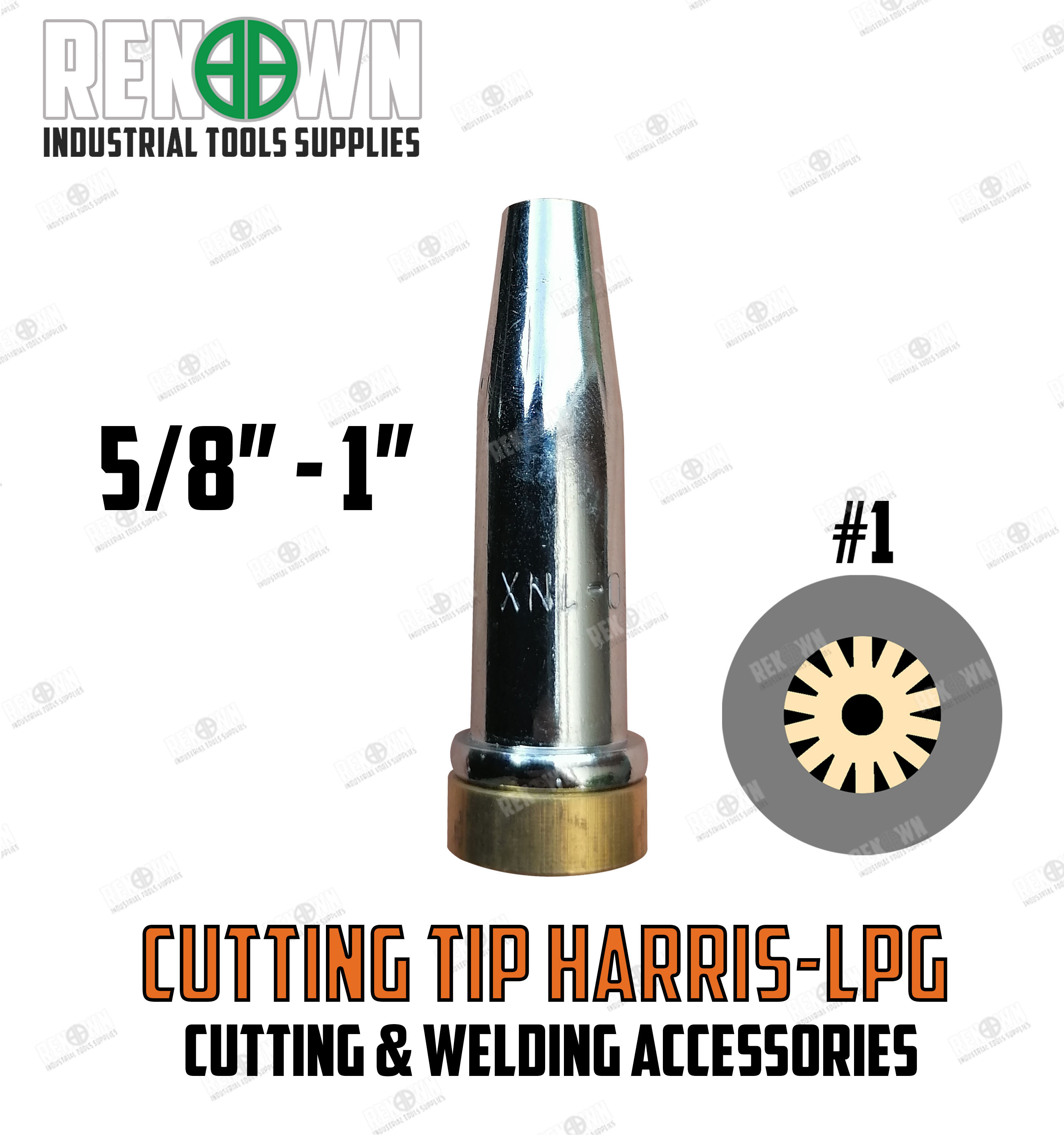 CUTWELD HARRIS-LPG Cutting Tip (#0, #1, #2, #3, #4, #5) For Cutting ...