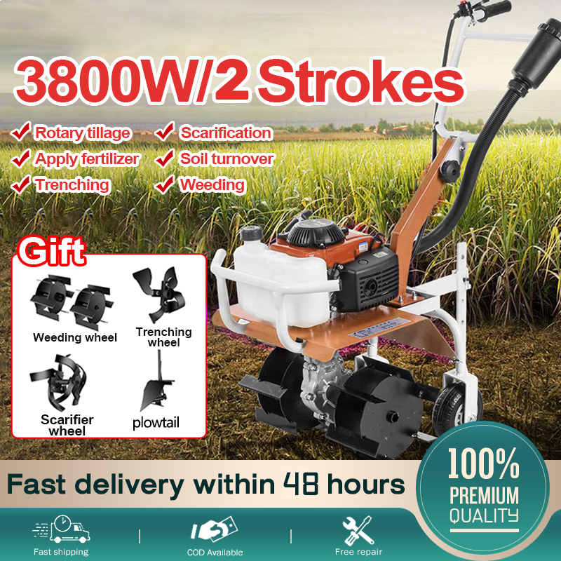 Agricultural Garden Gasoline Small Rotary Cultivator, Outdoor Multi ...