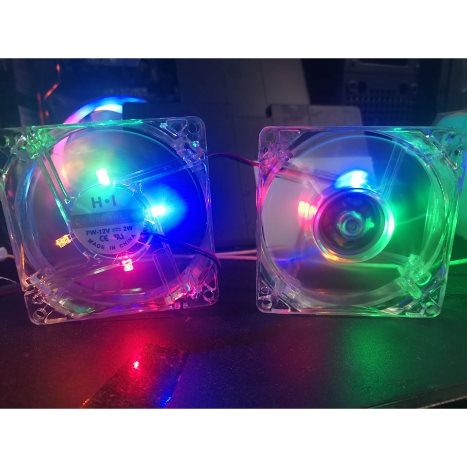 Computer chassis fan with led Multicolored color CPU Computer PC ...