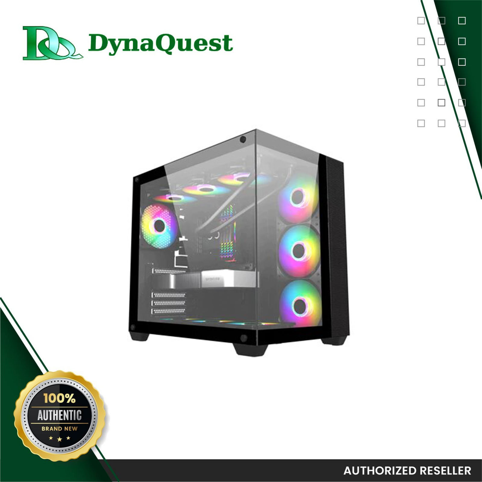 Trendsonic Frontier Igloo IG30A Black Dual Chamber Gaming ATX Case with ...