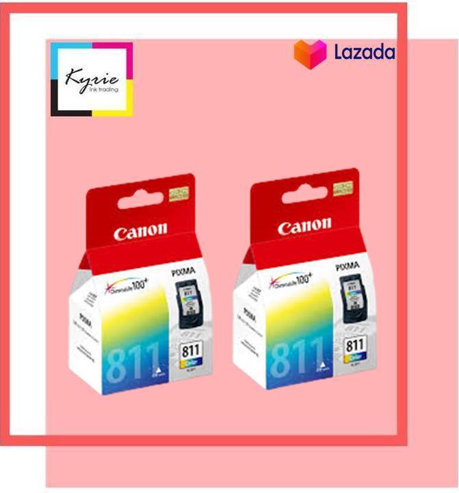 Canon 811 CL-811 Tri-color Original Ink Cartridge Set of 2pcs | Lazada PH