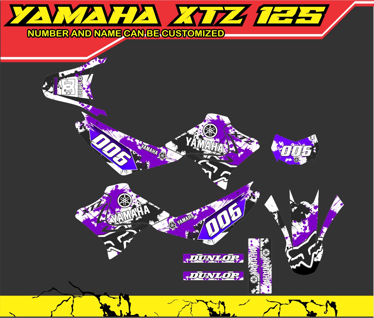 Yamaha xtz 125 full body decals | Lazada PH