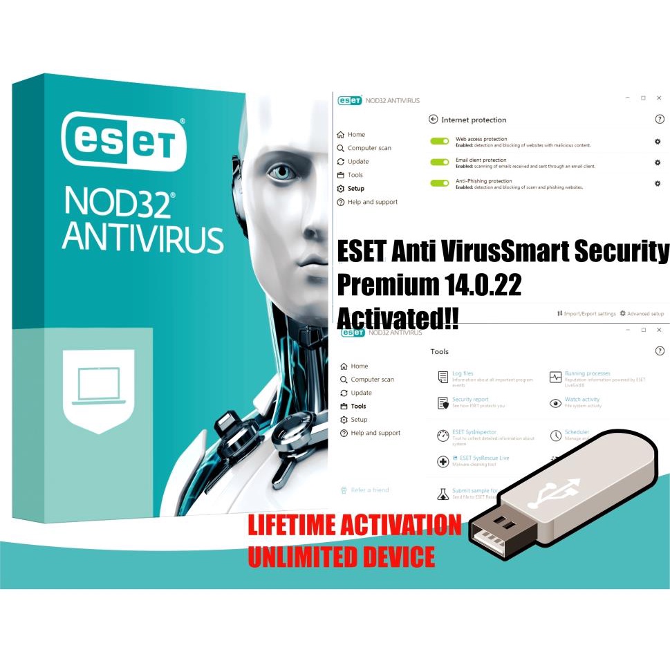 【Ready Stock】 ESET NOD32 Antivirus Premium Unlimited Device | Lazada PH