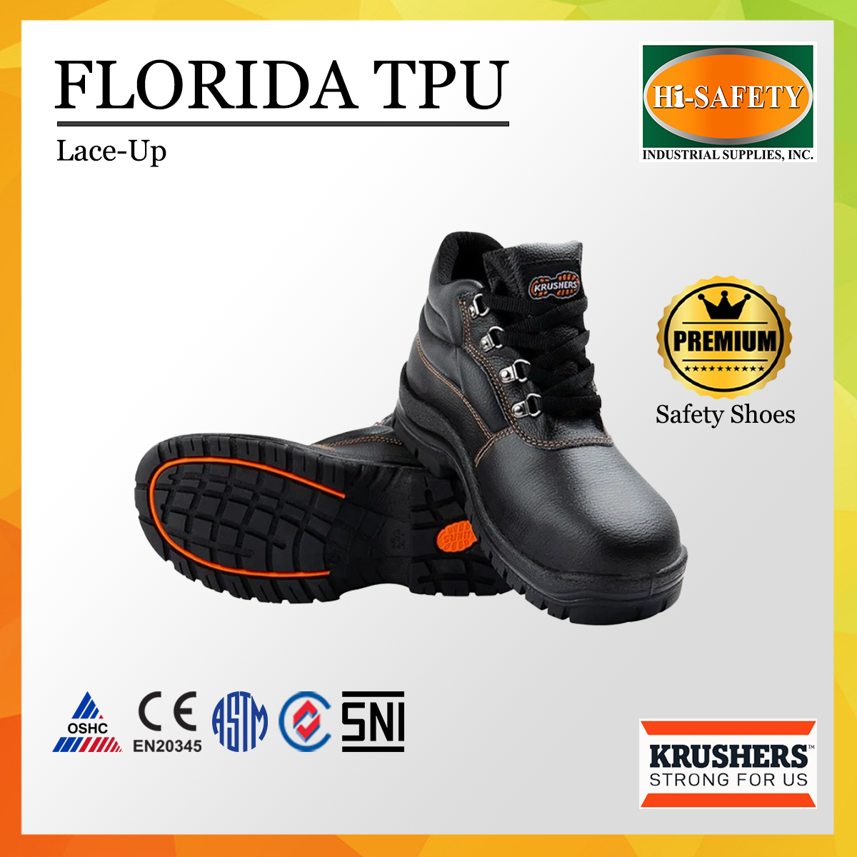 KRUSHERS FLORIDA Safety Shoes for Men/Women, Steel Toe Cap Anti- Smash ...