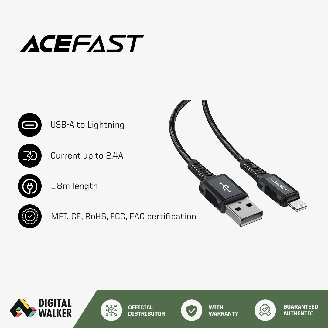 [Digital Walker] Acefast Acewire Pro C4-02 USB-A to Lightning Cable 1 ...