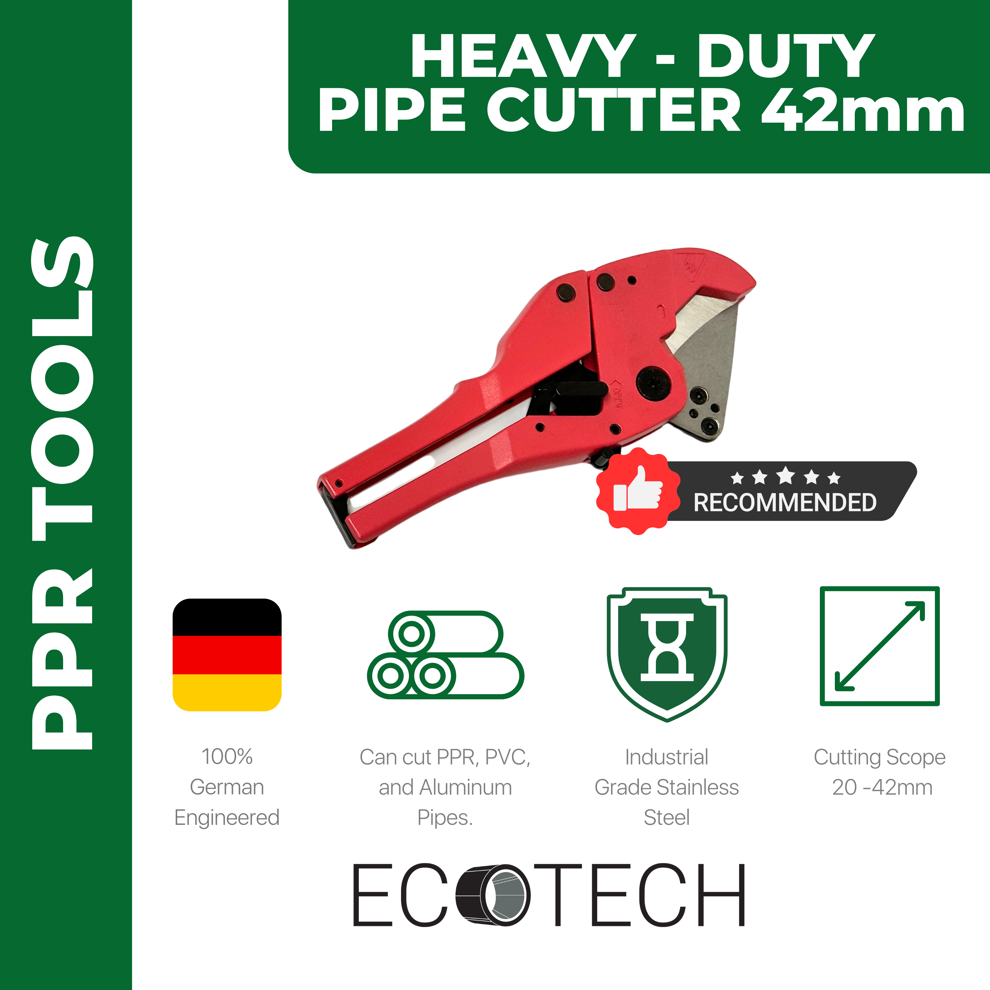 ECOTECH™ Heavy Duty Pipe Cutter | Lazada PH