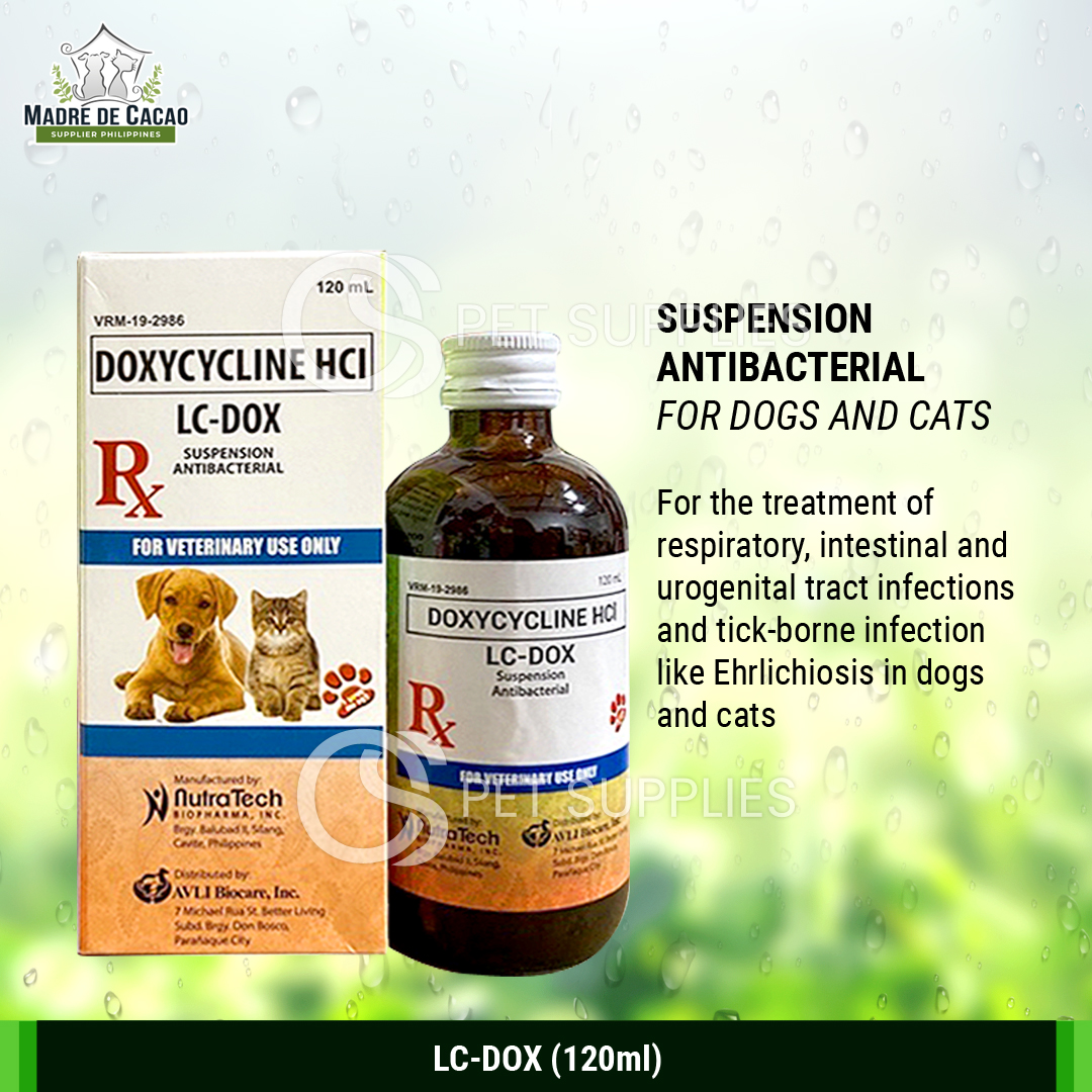 LC-DOX SUSPENSION ANTIBACTERIAL FOR DOGS AND CATS | Lazada PH