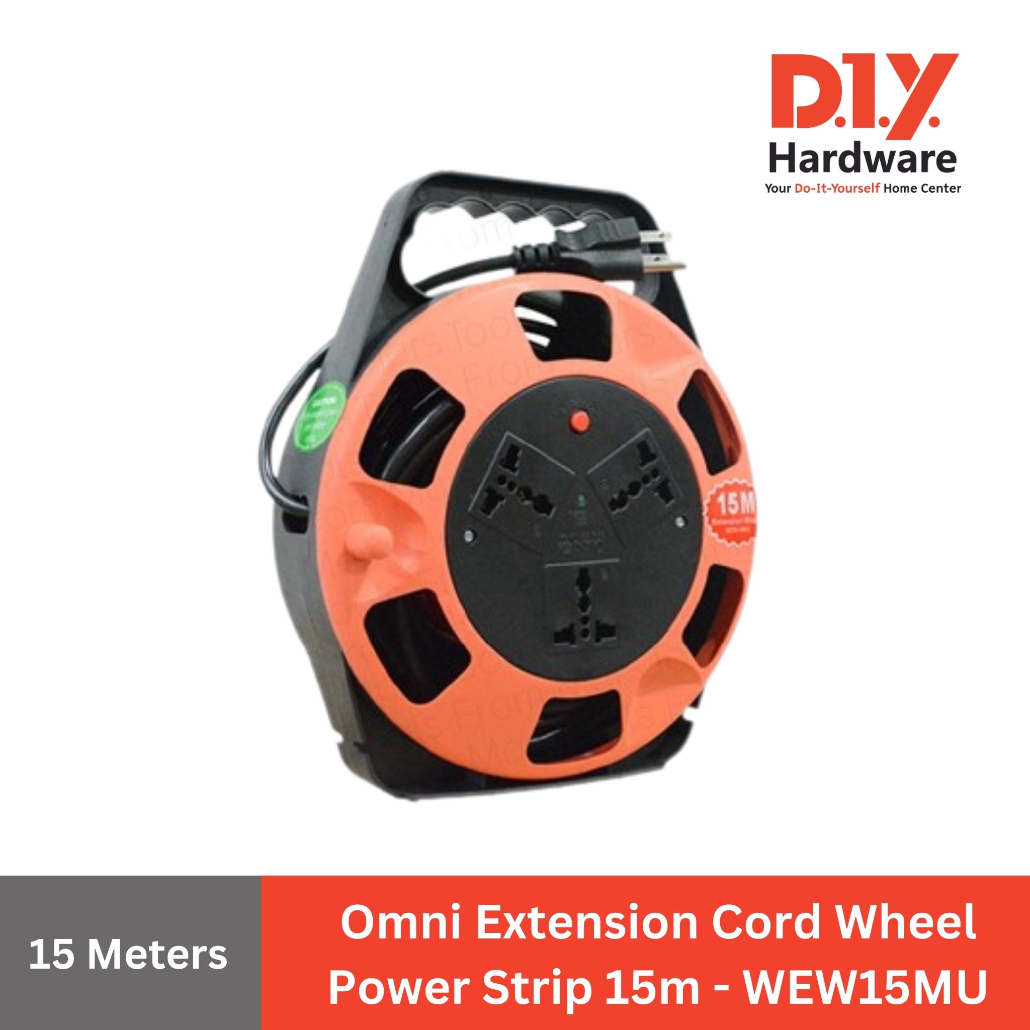 Omni Extension Cord Wheel Power Strip 15m - WEW15MU | Lazada PH