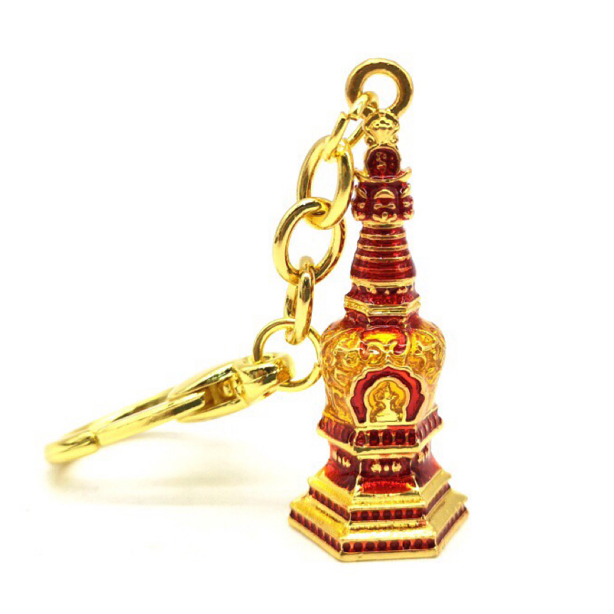 Fengshui Manjushri Wisdom Stupa Amulet Keychain - Feng Shui - Enhance ...