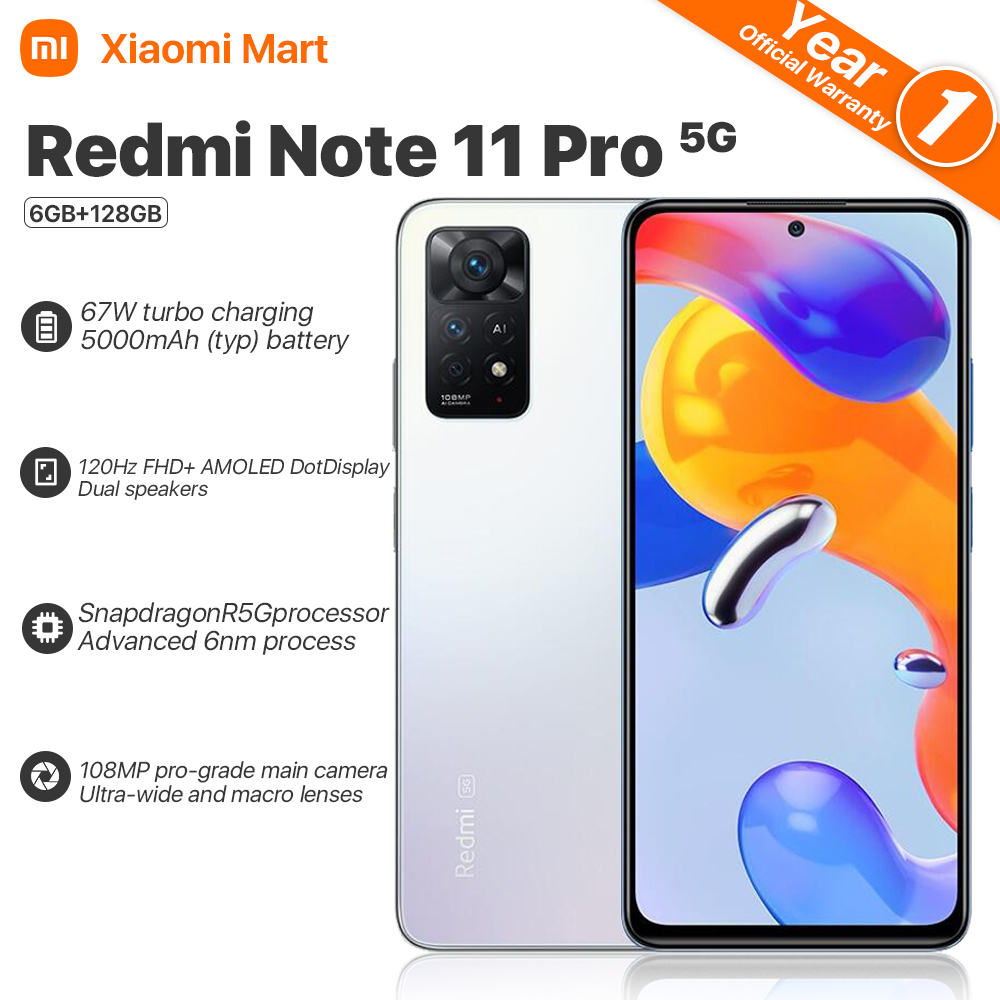 【New Arrival In Stock】Global Version Xiaomi Redmi Note 11 Pro 5G ...