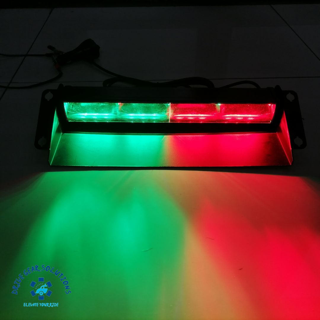 12V Red-Green Dashboard Blinker Emergency Light (14 inches) | Lazada PH