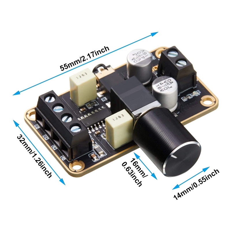 2 PCS PAM8406 Mini Audio Amplifier Board Digital Power Amp Module Class ...