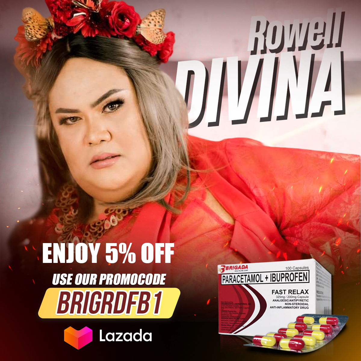 Fast Relax Paracetamol + Ibuprofen (Rowell Divina - BRIGRDFB1) | Lazada PH