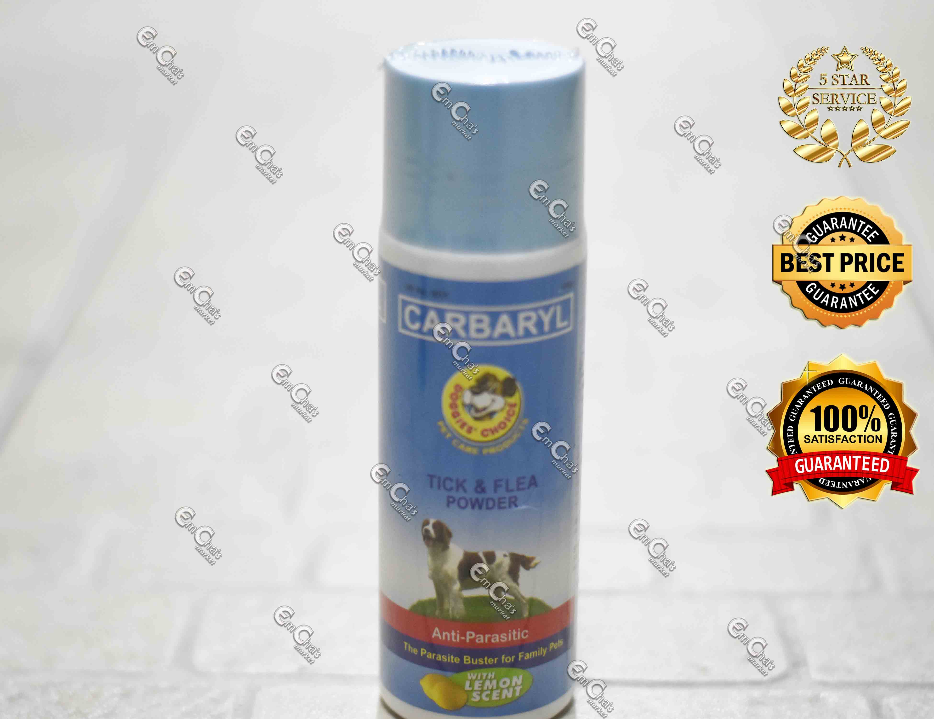 Doggie's Choice 100g CARBARIL (A.K.A. CARBARYL) Tick and Flea Powder for Dogs and Cats (agr ...