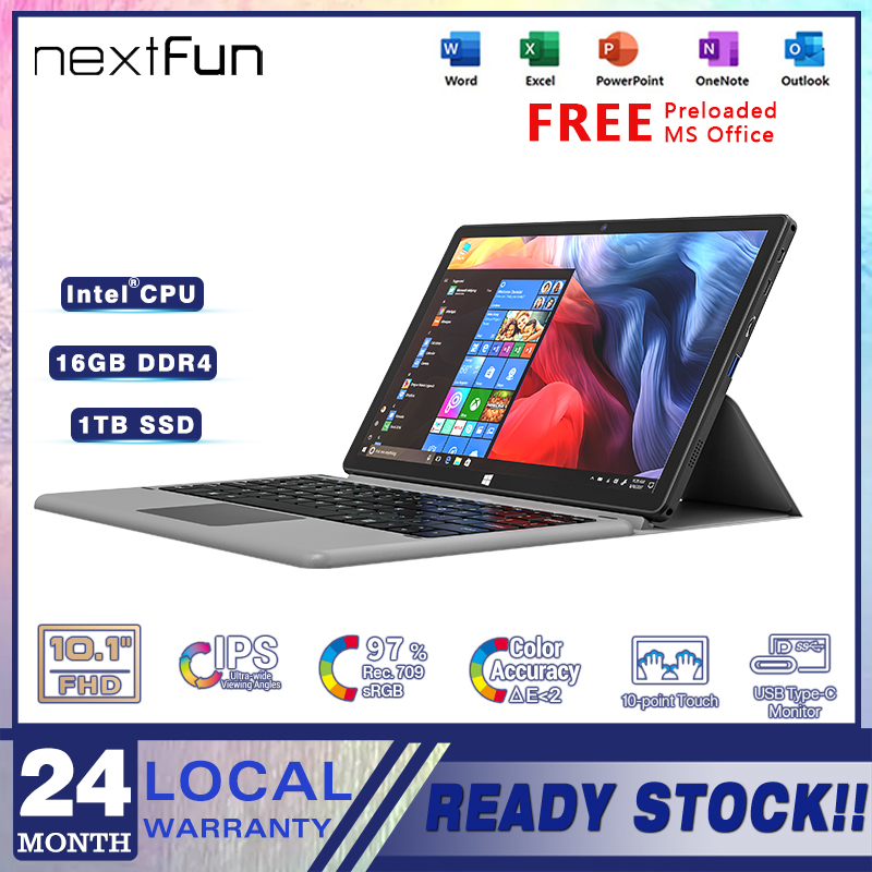 Nextfun tablet 2-in-1 wind11 system IPS HD screen 10.1-inch online ...