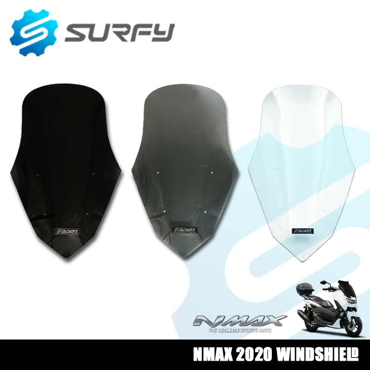 NMAX 2020 Windshield V2 Visor 3mm Thickness Aerodynamic Design With ...
