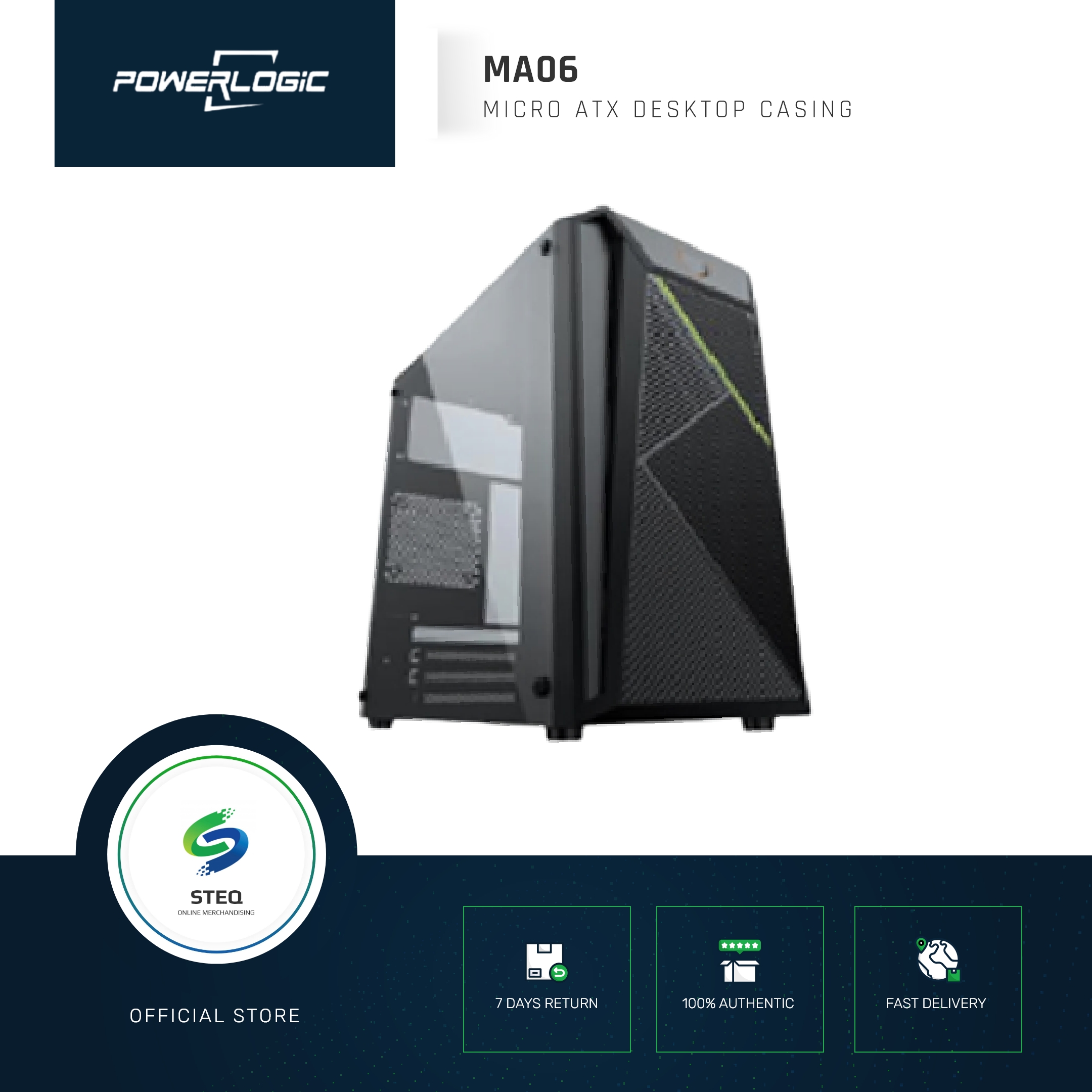 STEQ PowerLogic MA06 Micro ATX Casing | Lazada PH